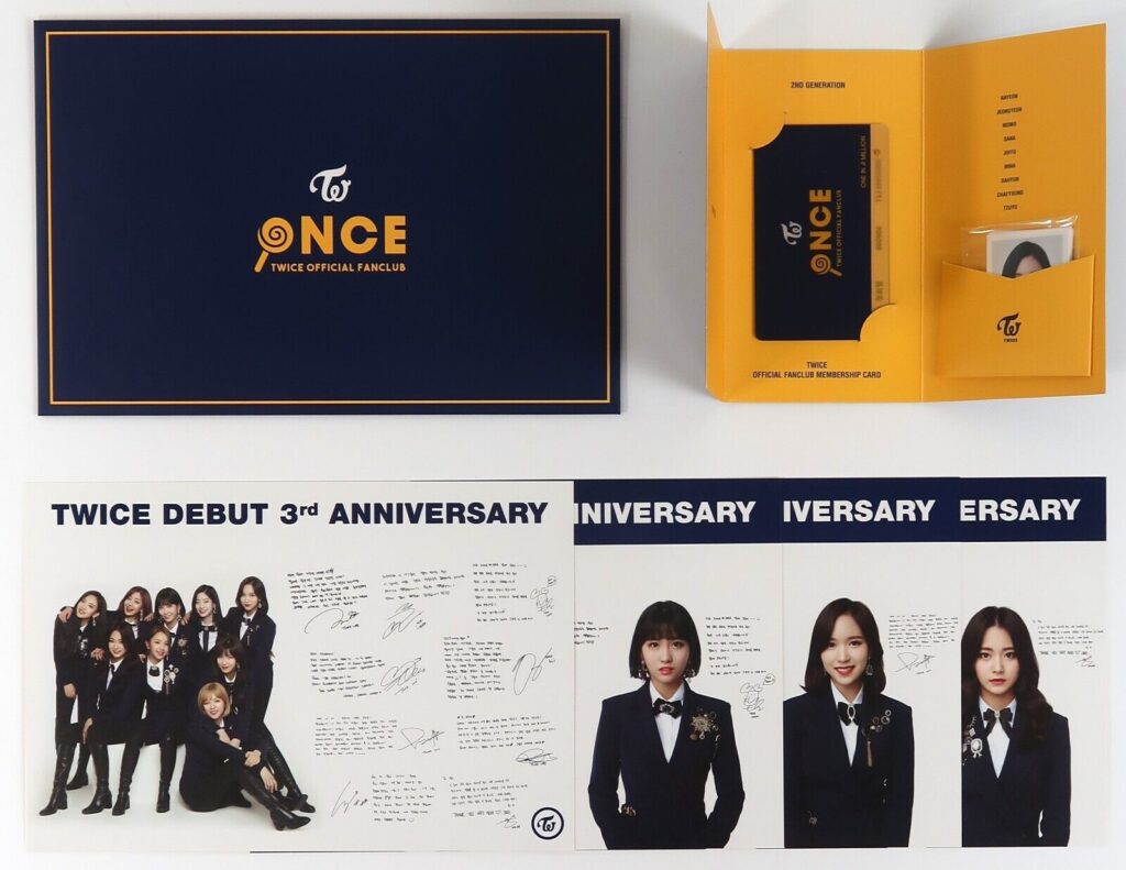 Twice Once Official Fanclub 2nd Generation Goods Complete Set Kit Box ...