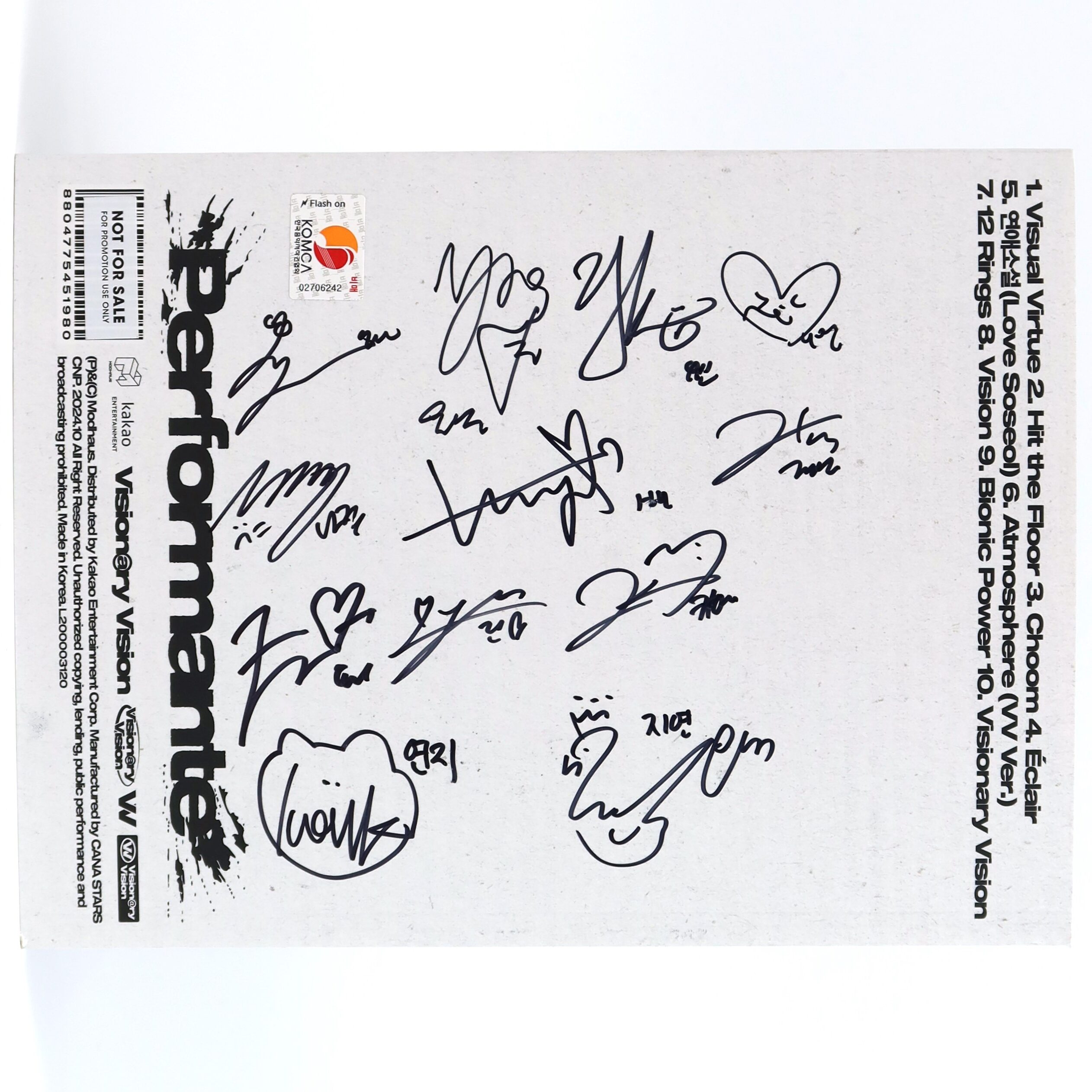 TripleS Visionary Vision - Performante [Ver. A] Signed Autographed CD ...