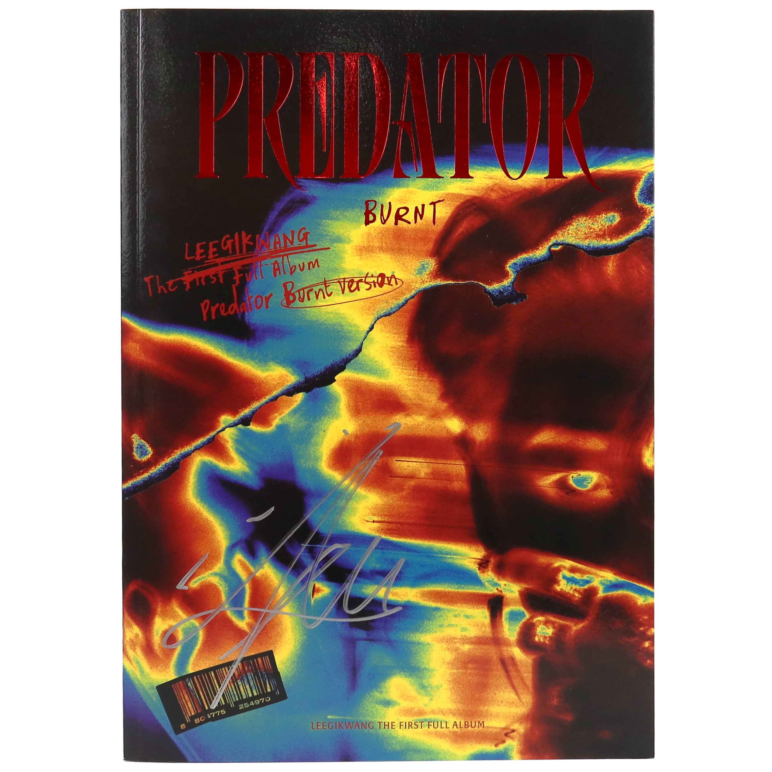 Lee Gi Kwang - Predator [Burnt Ver] Album Signed Autographed Promo CD ...