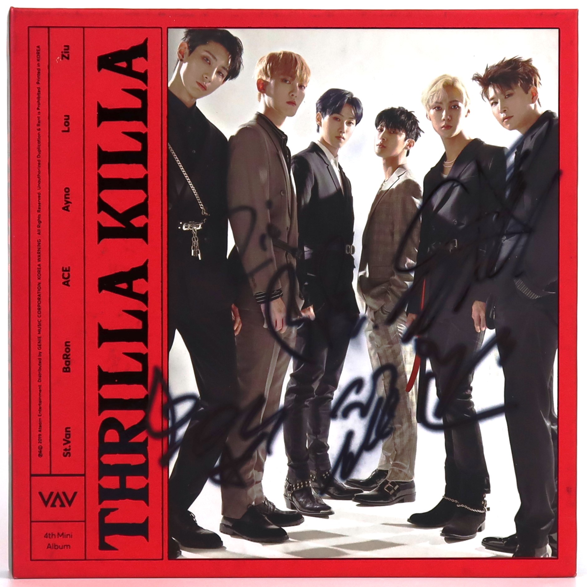 VAV - Thrilla Killa Signed Autographed Album CD Promo K-Pop 2019 ...