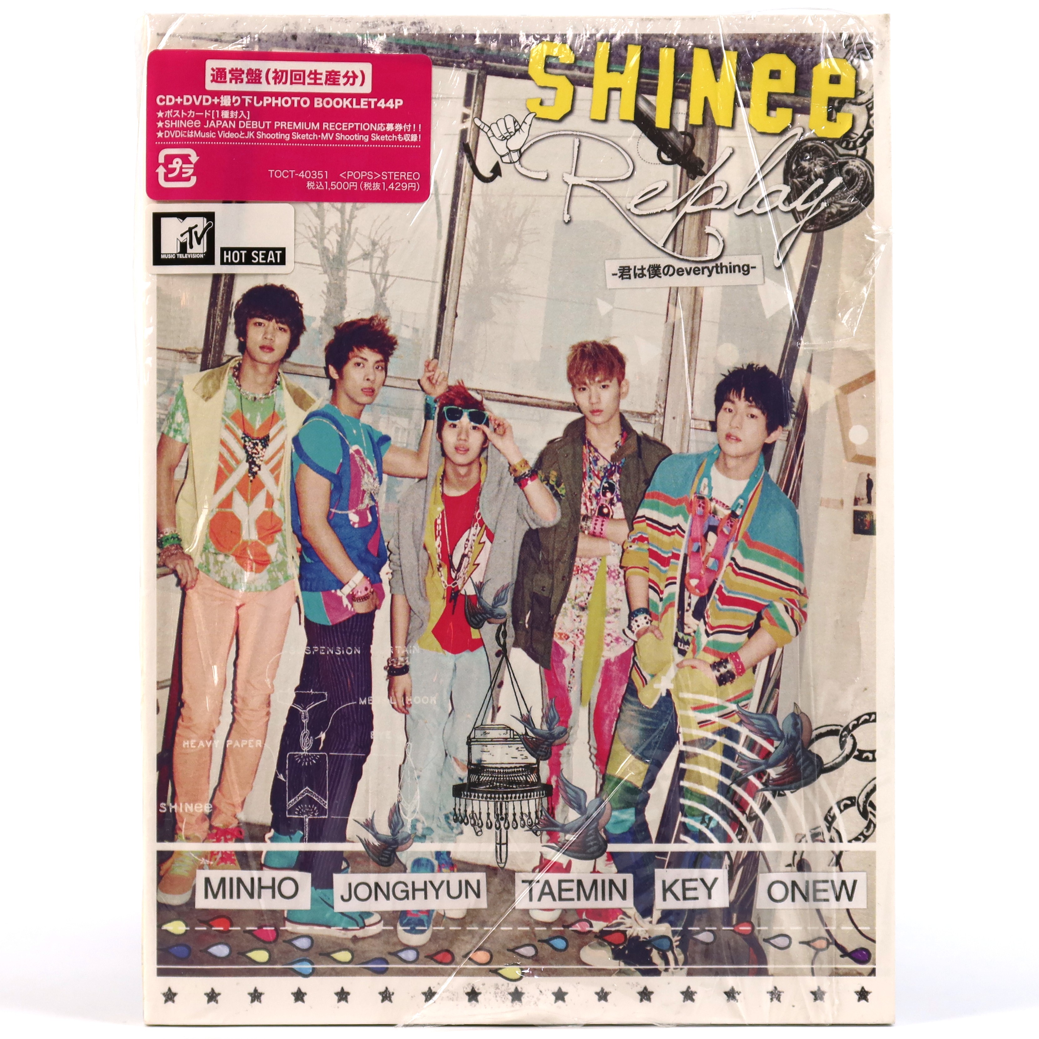 Shinee - Replay Japan Album CD + DVD + Postcard K-Pop 2011 - Korea Disco