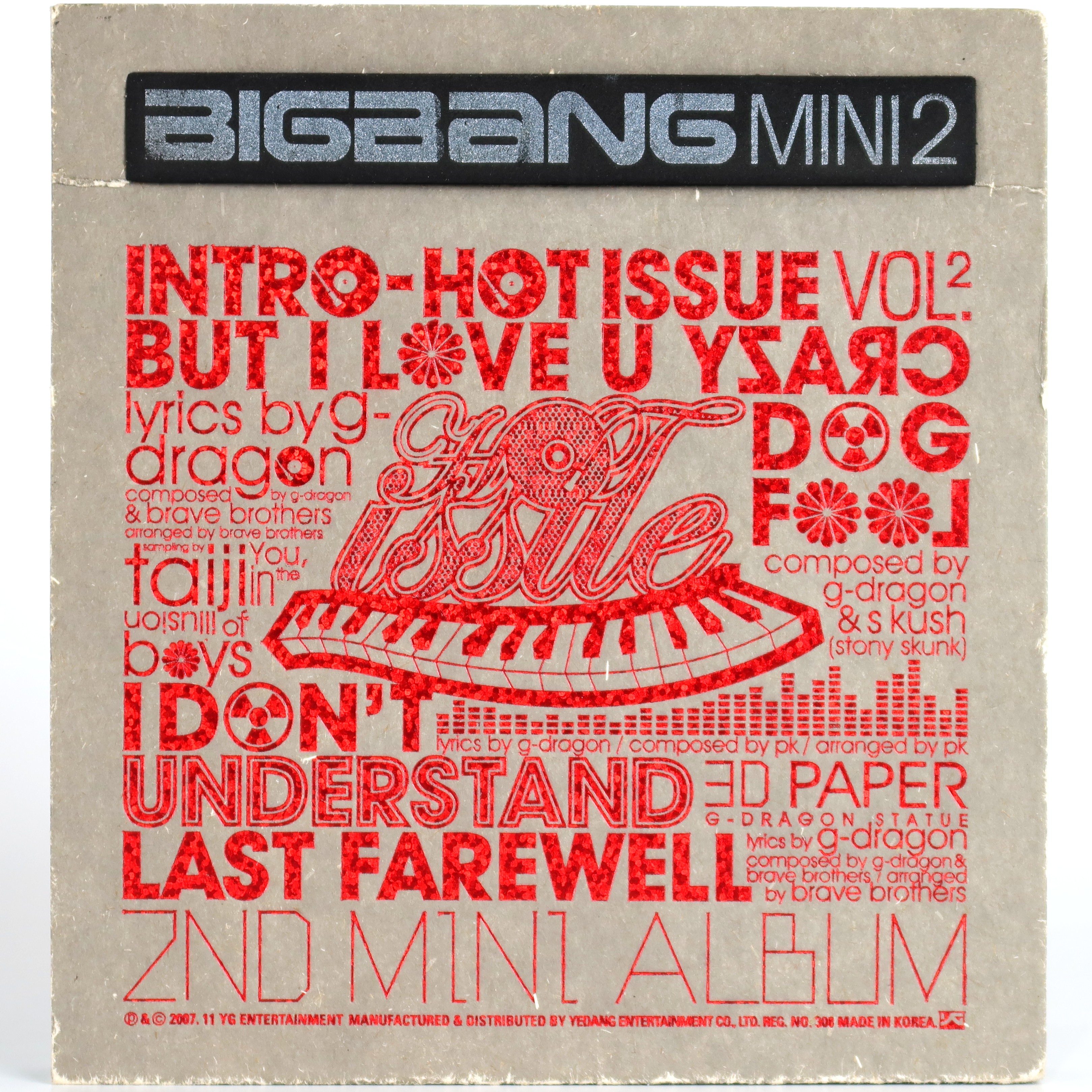 Bigbang - Hot Issue 2nd Mini Album CD No 3D Paper 2007 [Yedang Pressing ...