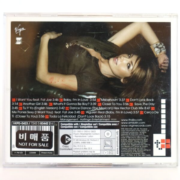 Thalia - Thalia Korean Album CD Promo Korea - Korea Disco