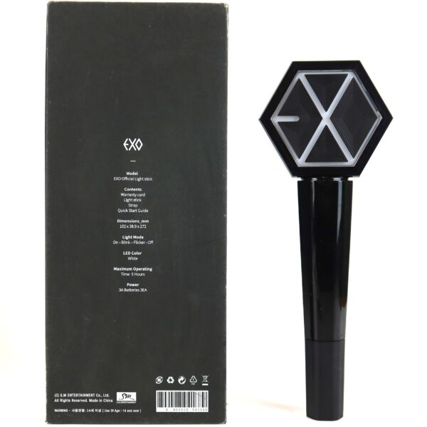 Exo Official Light Stick Ver. 1 Complete Set Black Lightstick [wear ...